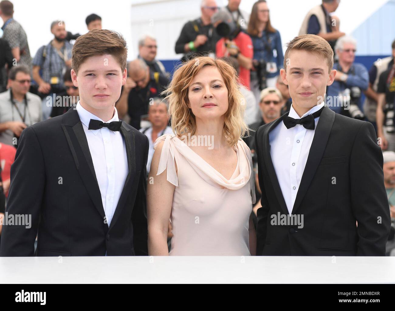 Actors Brent Vermeulen, from left, Juliana Venter and Alex Van Dyk pose ...