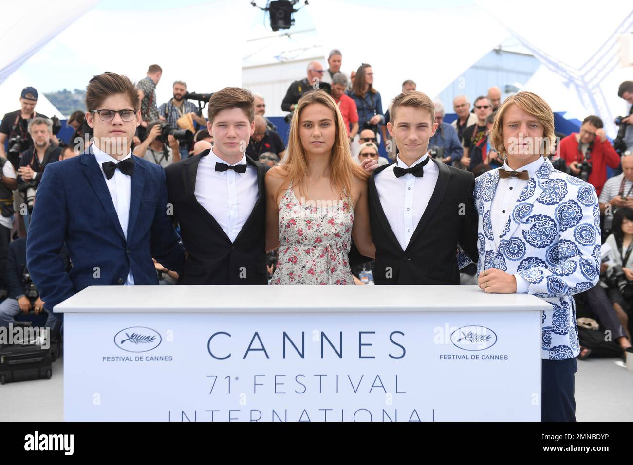 Actors Jan-Daniel Naude, from left, Brent Vermeulen, Lily Bertish, Alex ...