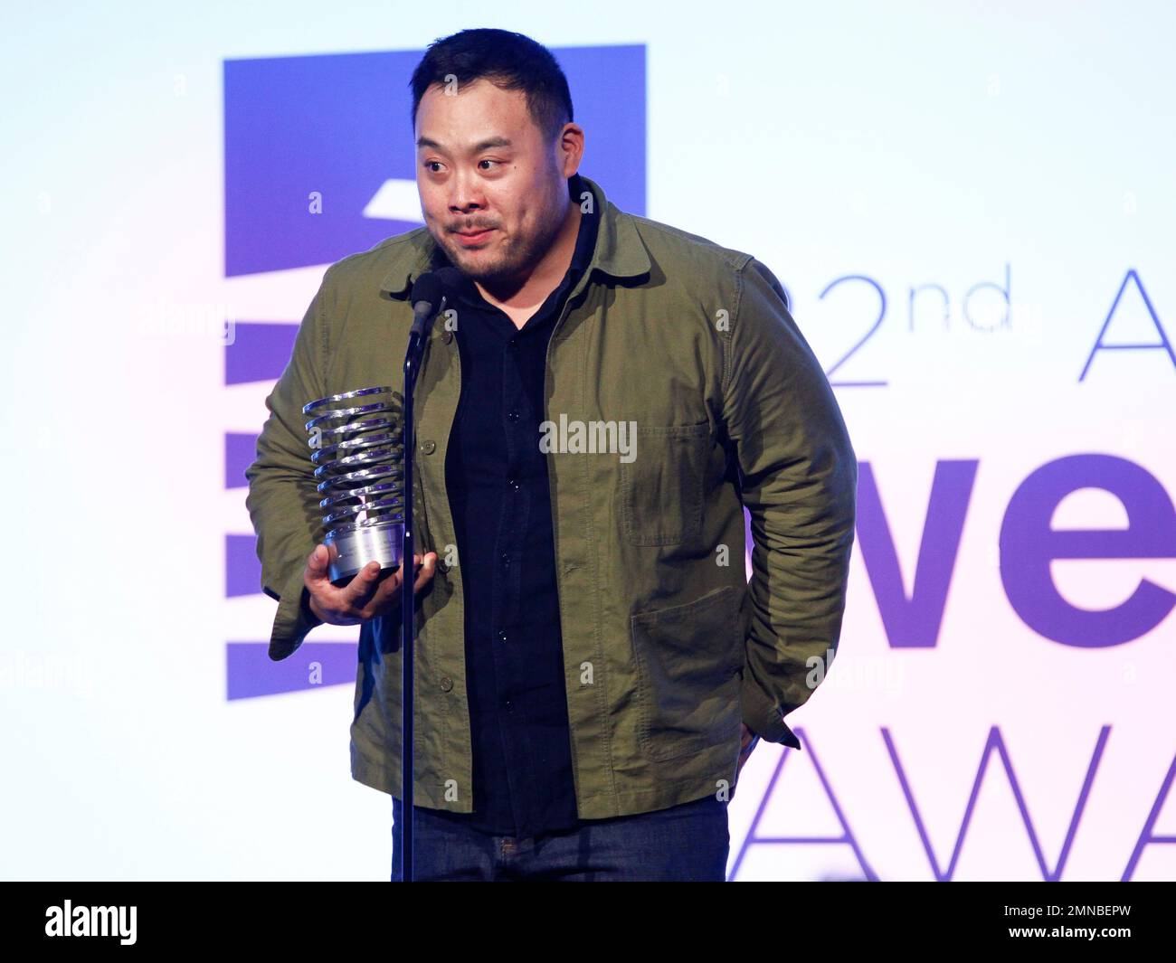 David Chang attends the 22nd Annual Webby Awards at Cipriani Wall ...