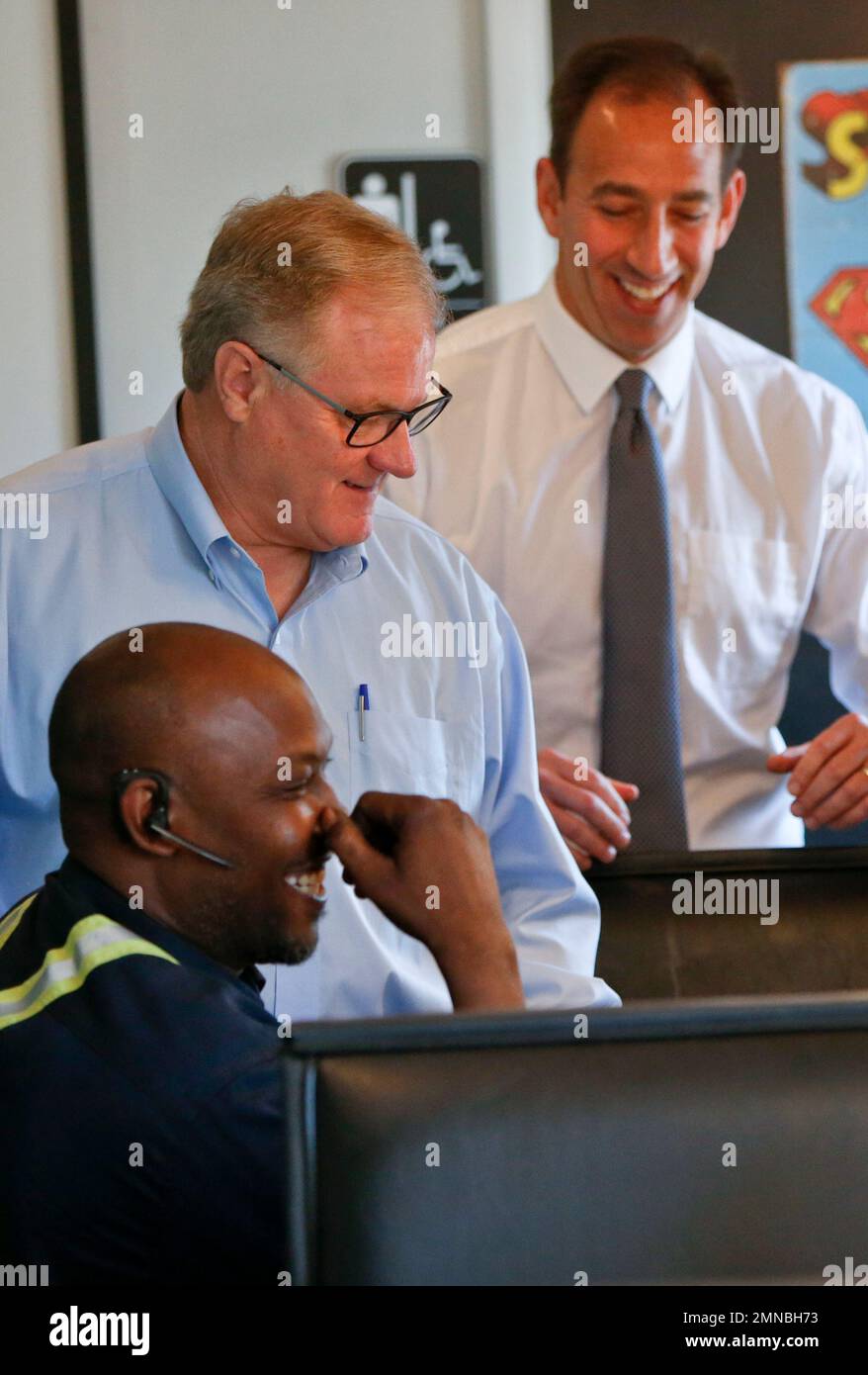 Scott Wagner, center, Republican candidate for Pennsylvania Governor ...