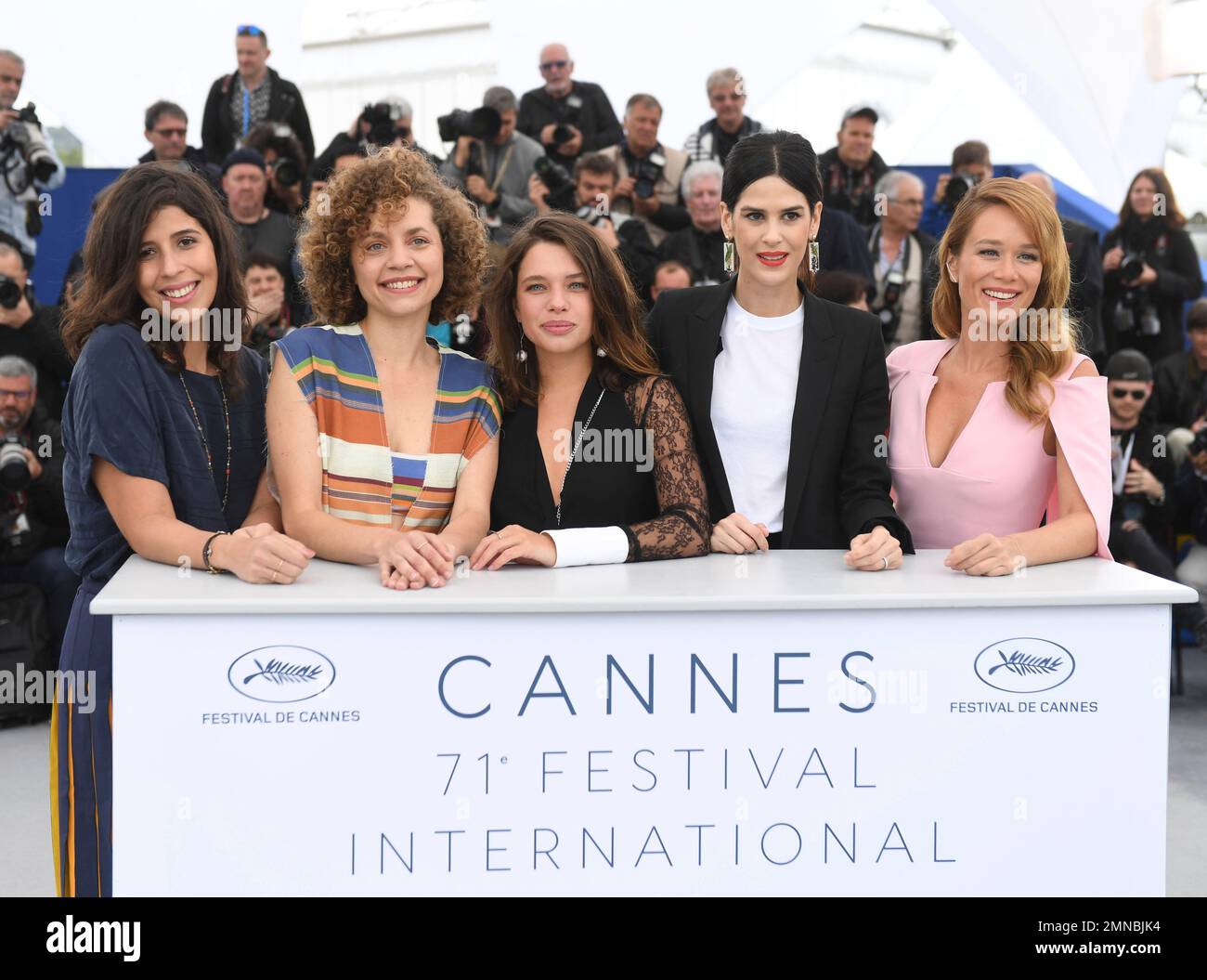 Actresses Flora Diegues, from left, Marina Provenzano, actresses Bruna ...
