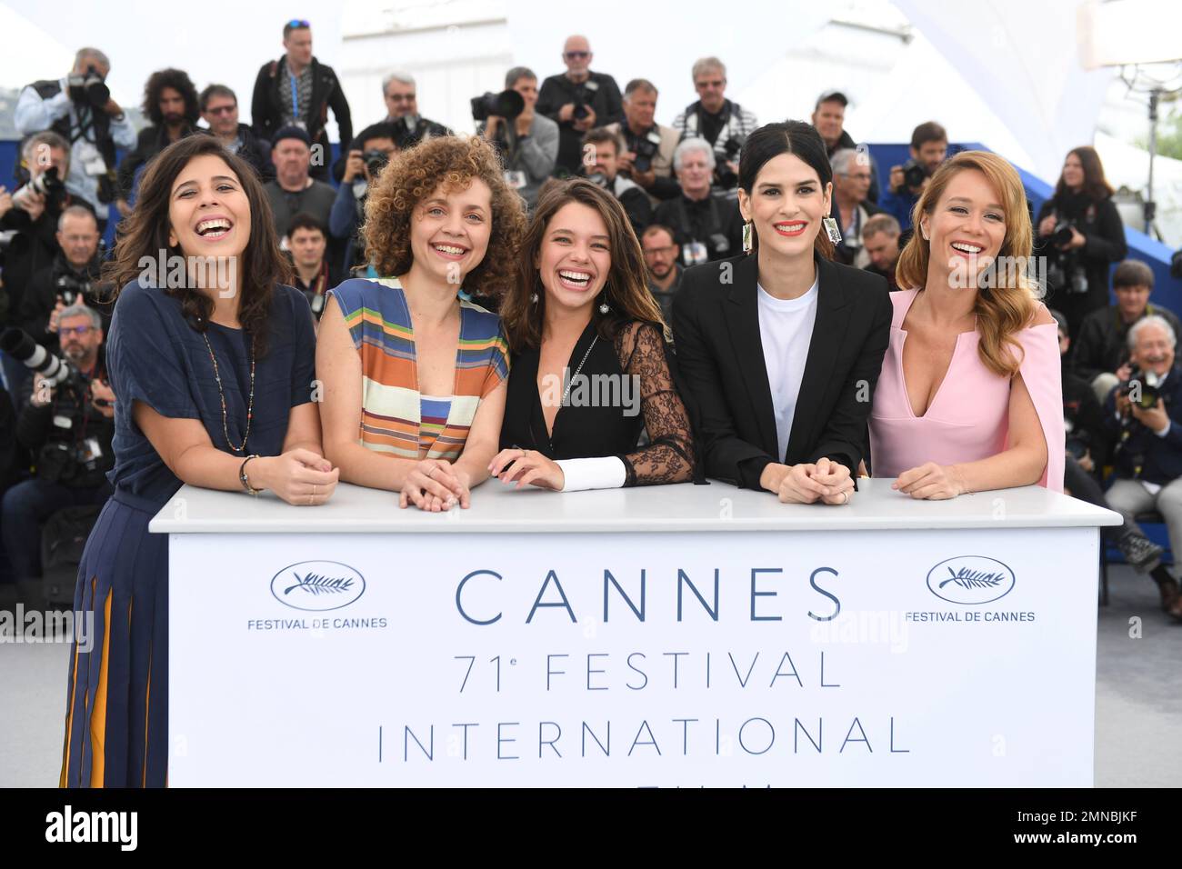 Actresses Flora Diegues, from left, Marina Provenzano, actresses Bruna ...
