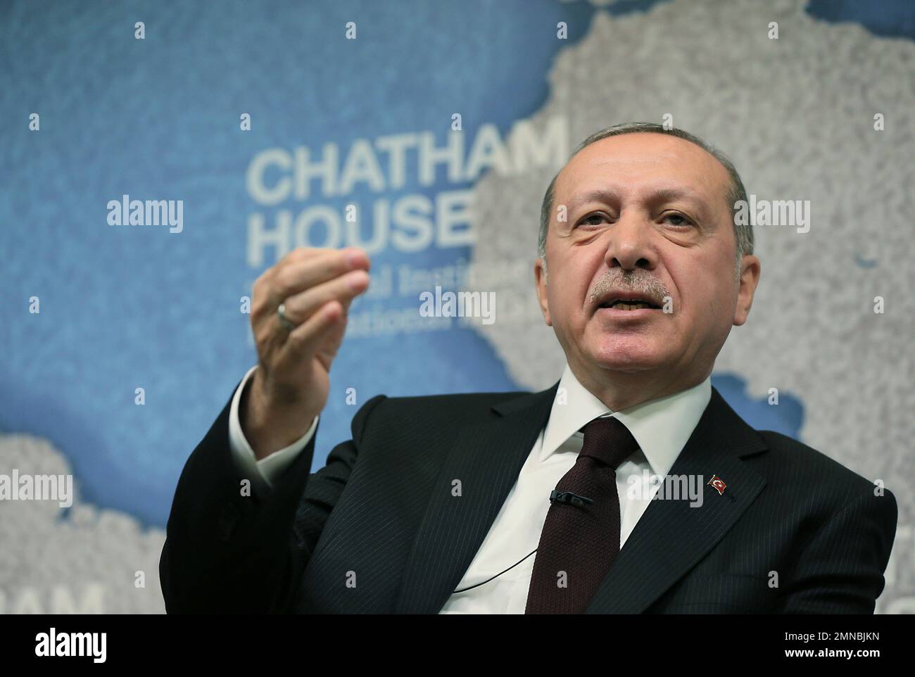 Turkey's President Recep Tayyip Erdogan speaks at Chatham House in ...