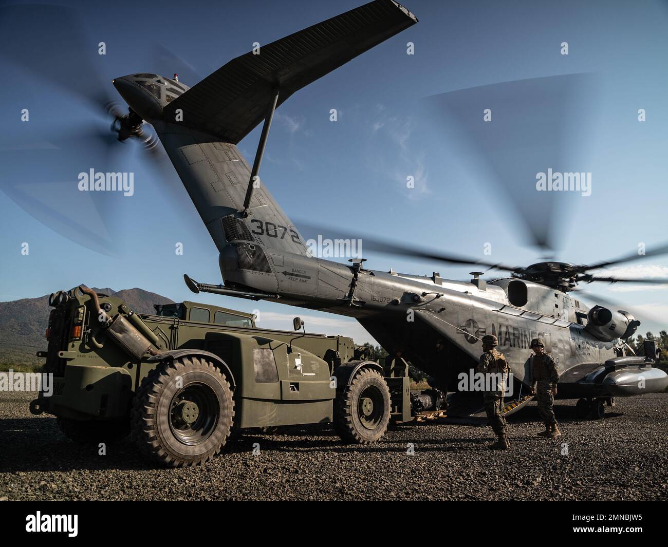 U.S. Marine Corps LCpl Joseph James, a heavy equipment operator with ...