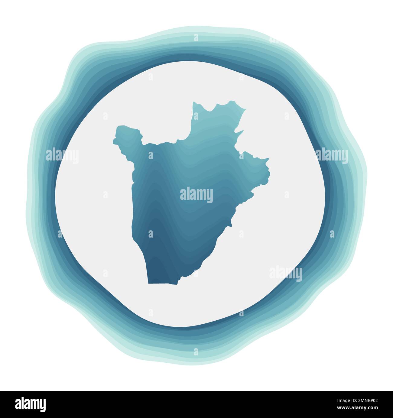 Burundi logo. Badge of the country. Layered circular sign around ...