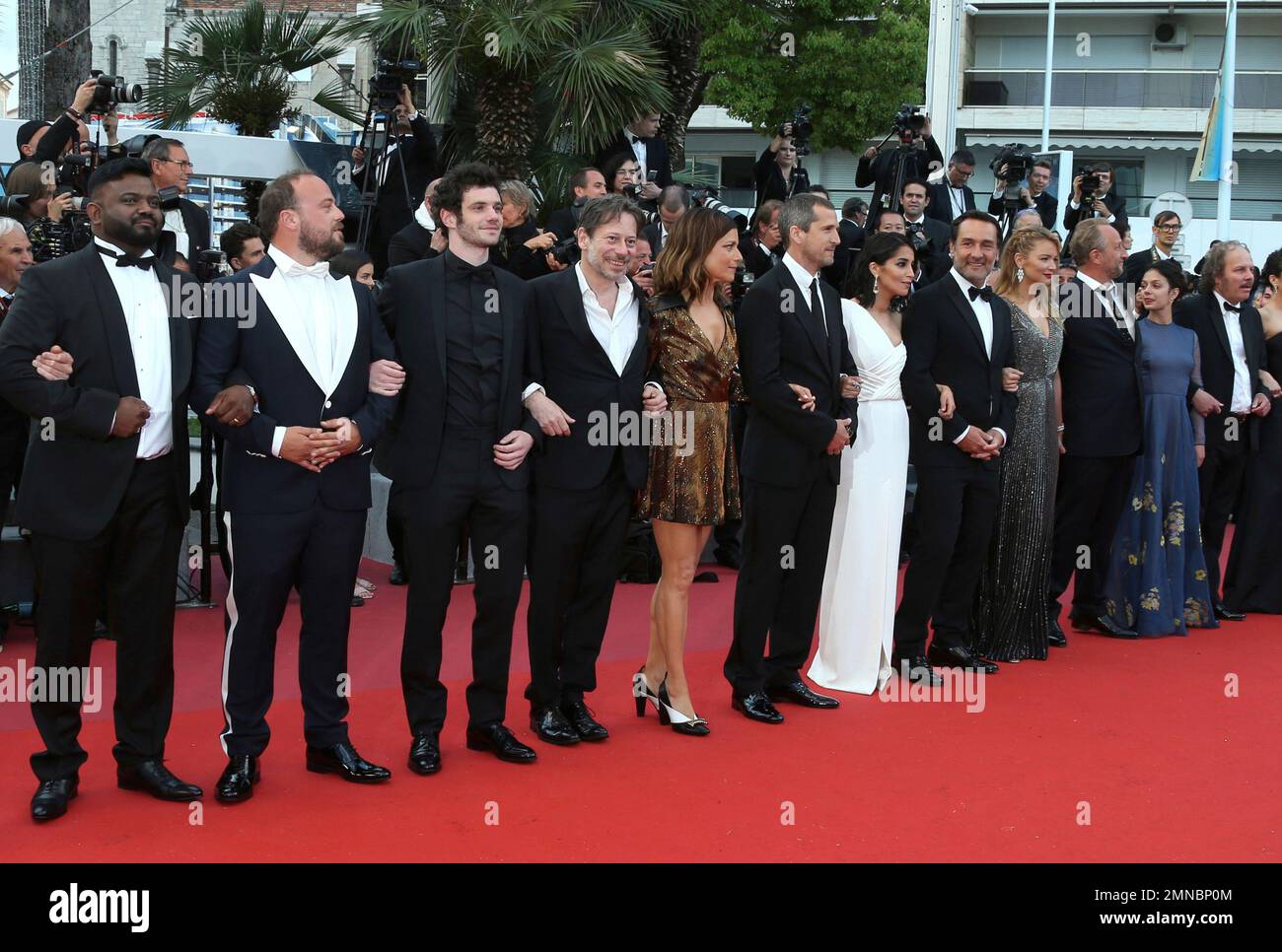 Actors Balasingham Thamilchelvan, from left, Alban Ivanov, Felix Moati, Mathieu Amalric, Marina ...