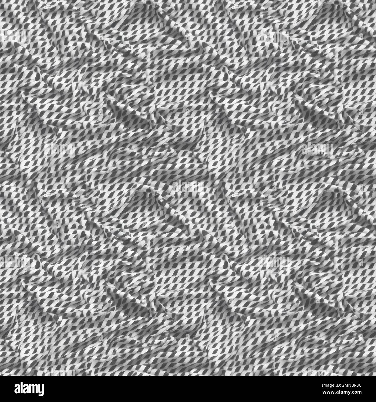 Gray small cell crumpled material suit for background or texture. 3D ...