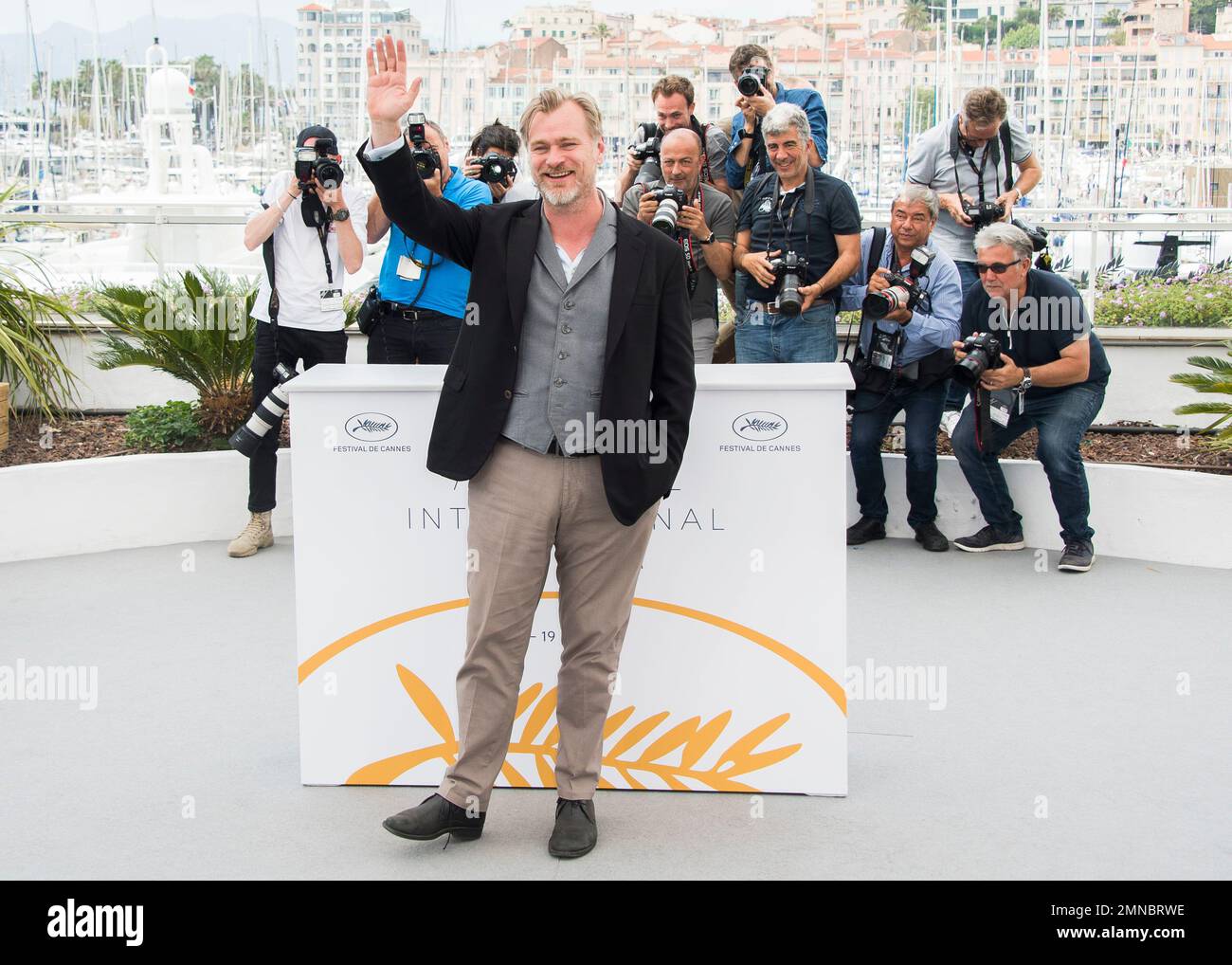 Director Christopher Nolan poses during a photo call at the 71st ...