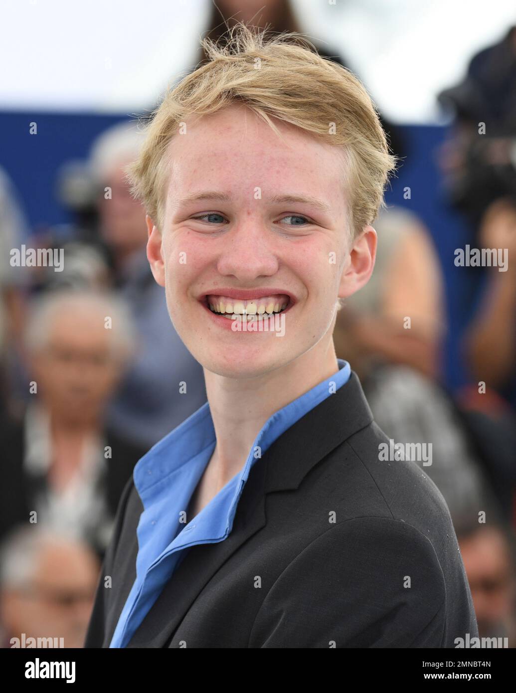 Actor Victor Polster poses for photographers during a photo call for ...