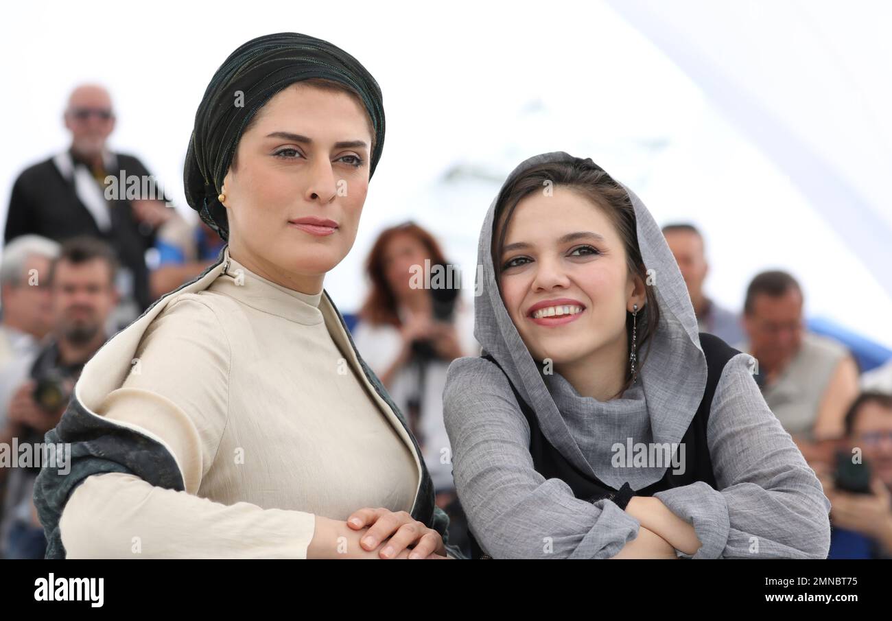 Actresses Behnaz Jafari, left, and Marziyeh Rezaei pose for ...