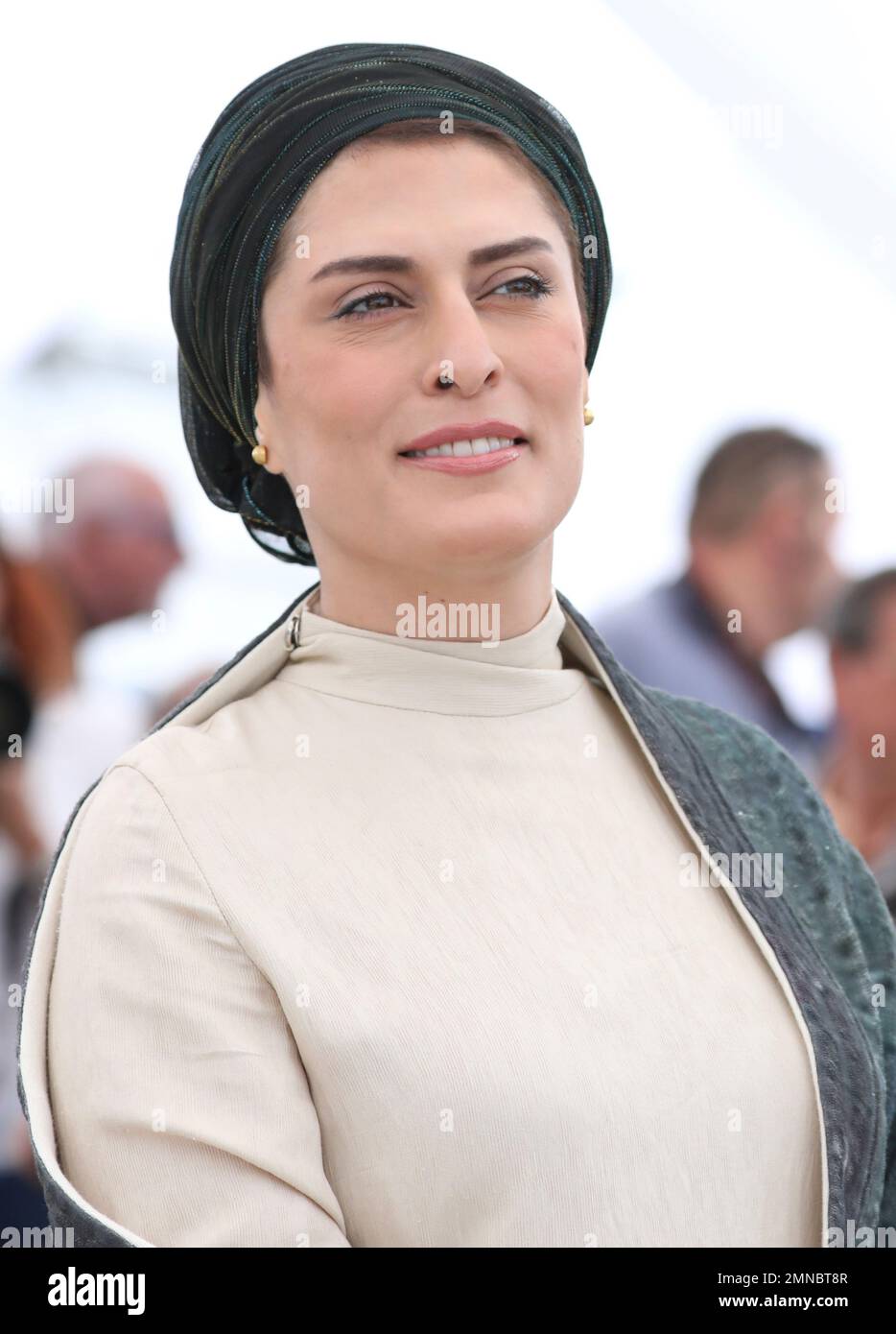 Actress Behnaz Jafari poses for photographers during a photo call for the film '3 Faces' at the ...