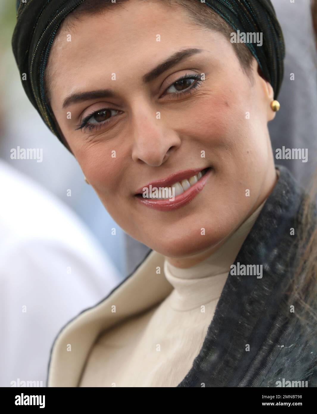 Actress Behnaz Jafari poses for photographers during a photo call for the film '3 Faces' at the ...