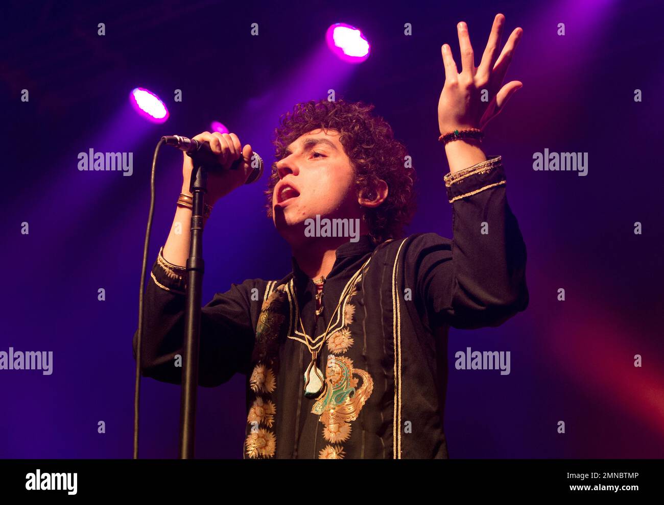 Josh Kiszka of the band Greta Van Fleet performs in concert at The ...