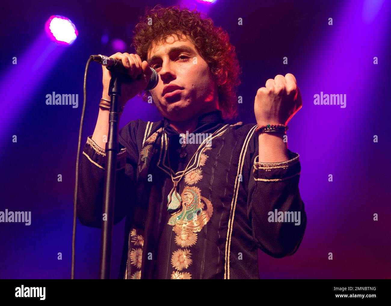 Josh Kiszka of the band Greta Van Fleet performs in concert at The ...