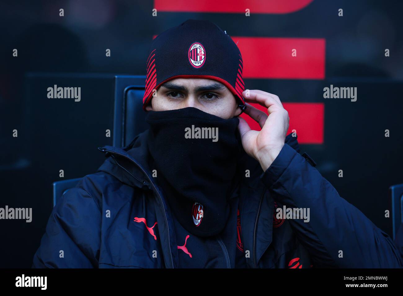 Milan, Italy. 29th Jan, 2023. Devis Vasquez of AC Milan looks on during ...