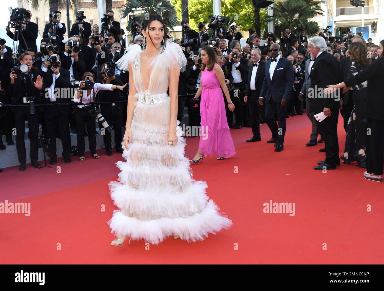 EDS NOTE NUDITY - Model Kendall Jenner poses for photographers upon ...