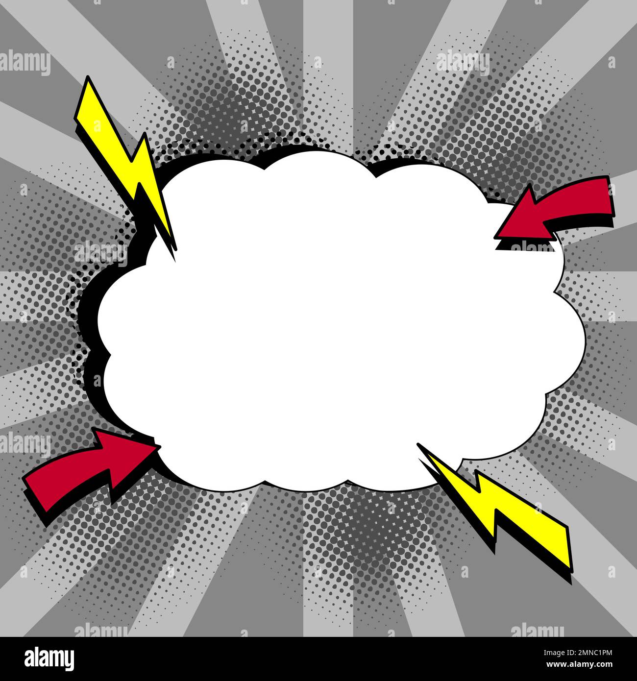 Comics Design Frames. Photo Frame Set With Explosion Bubbles For Add ...