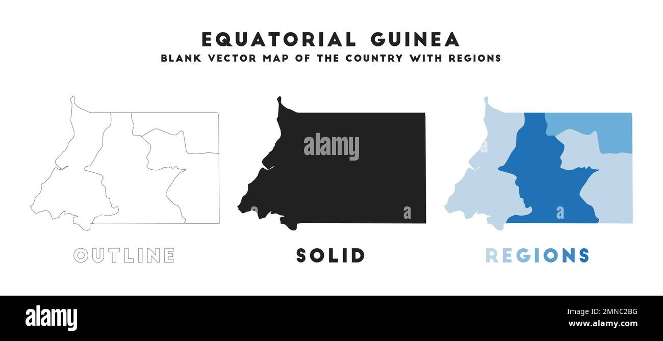 Equatorial Guinea map. Borders of Equatorial Guinea for your ...