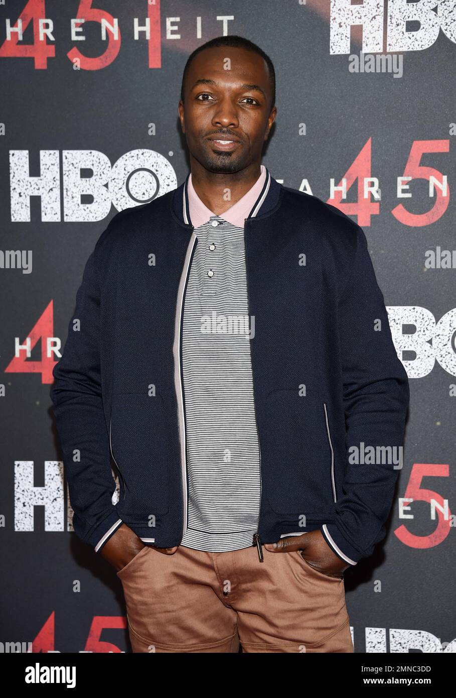 Jamie Hector attends the premiere of HBO Films' "Fahrenheit 451" at the ...