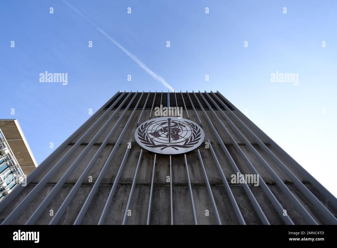 Geneva. 30th Jan, 2023. Photo taken on Jan. 30, 2023 shows a logo of ...