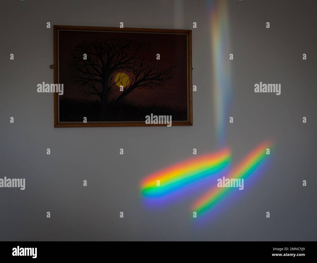 Prism Spectrum landing on my ceiling, walls, doors and furniture adding ...