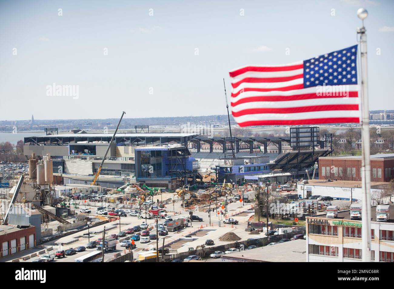 Construction of Audi Field, future new home of Major League Soccer team ...