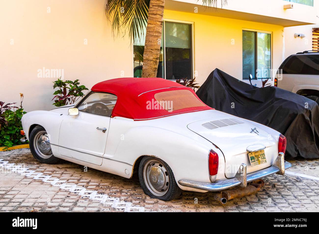Playa del Carmen Quintana Roo Mexico 2021 Various colorful tuned cars ...