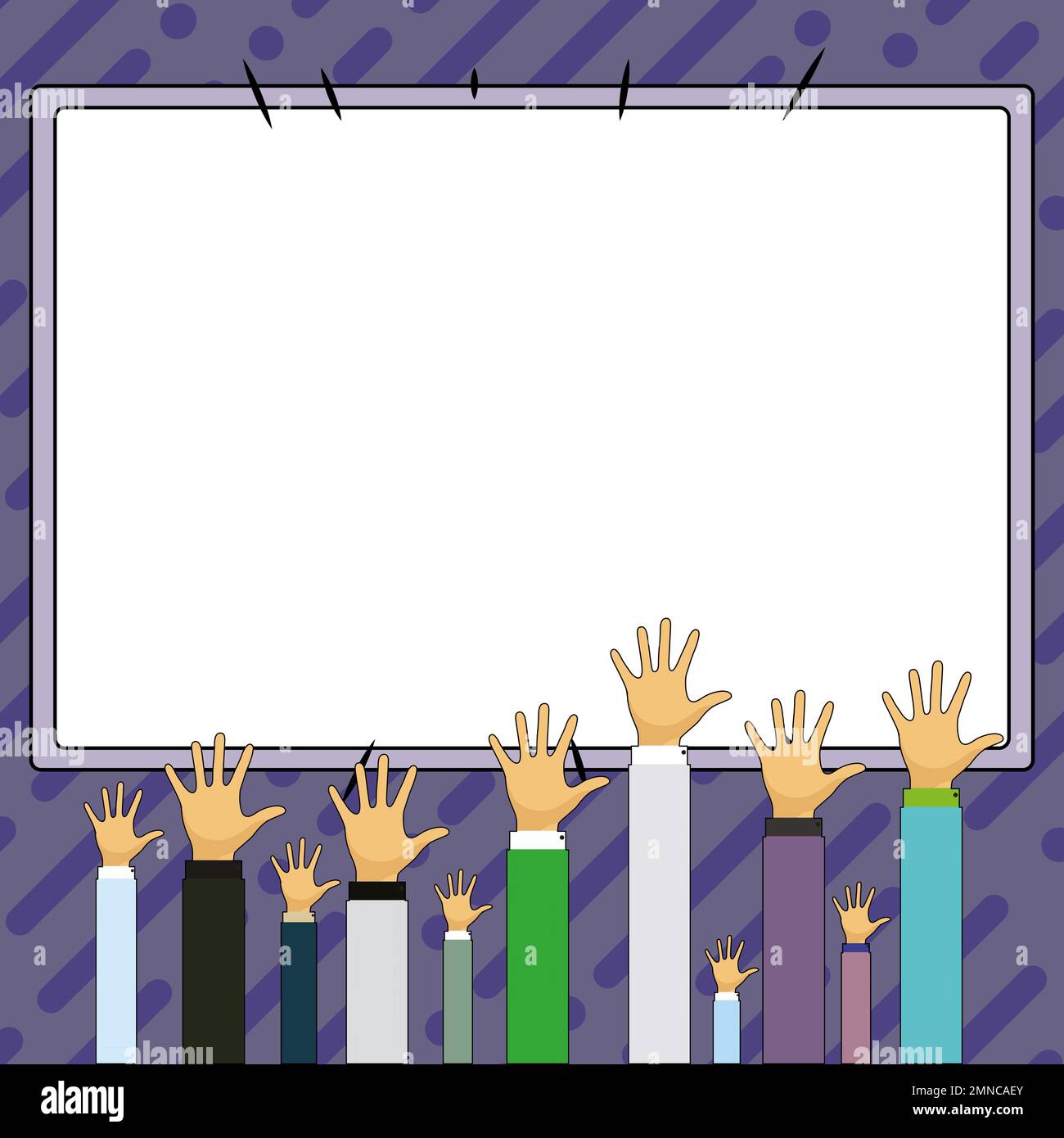 Big empty crowd Stock Vector Images - Alamy