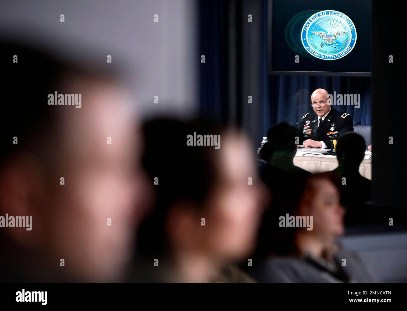 Army Maj. Gen. Roger L. Cloutier, right, chief of staff, U.S. Africa ...