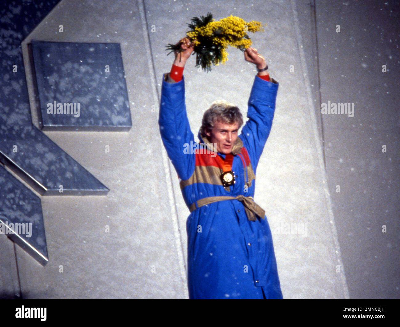 West Germany's Peter Angerer, who won gold in the Winter Olympics ...
