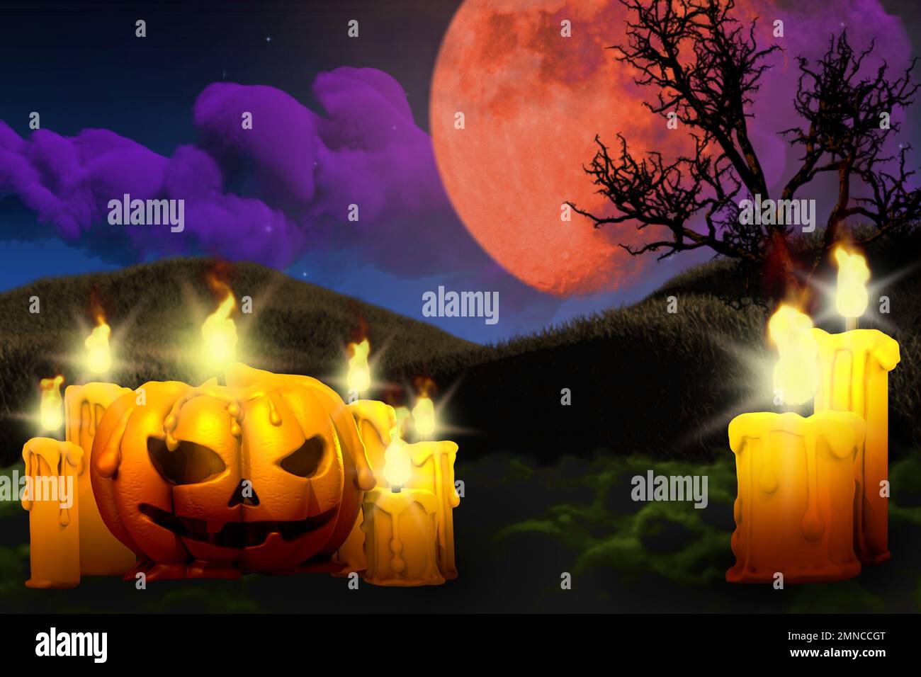 Halloween multi colored horror night texture - background design ...
