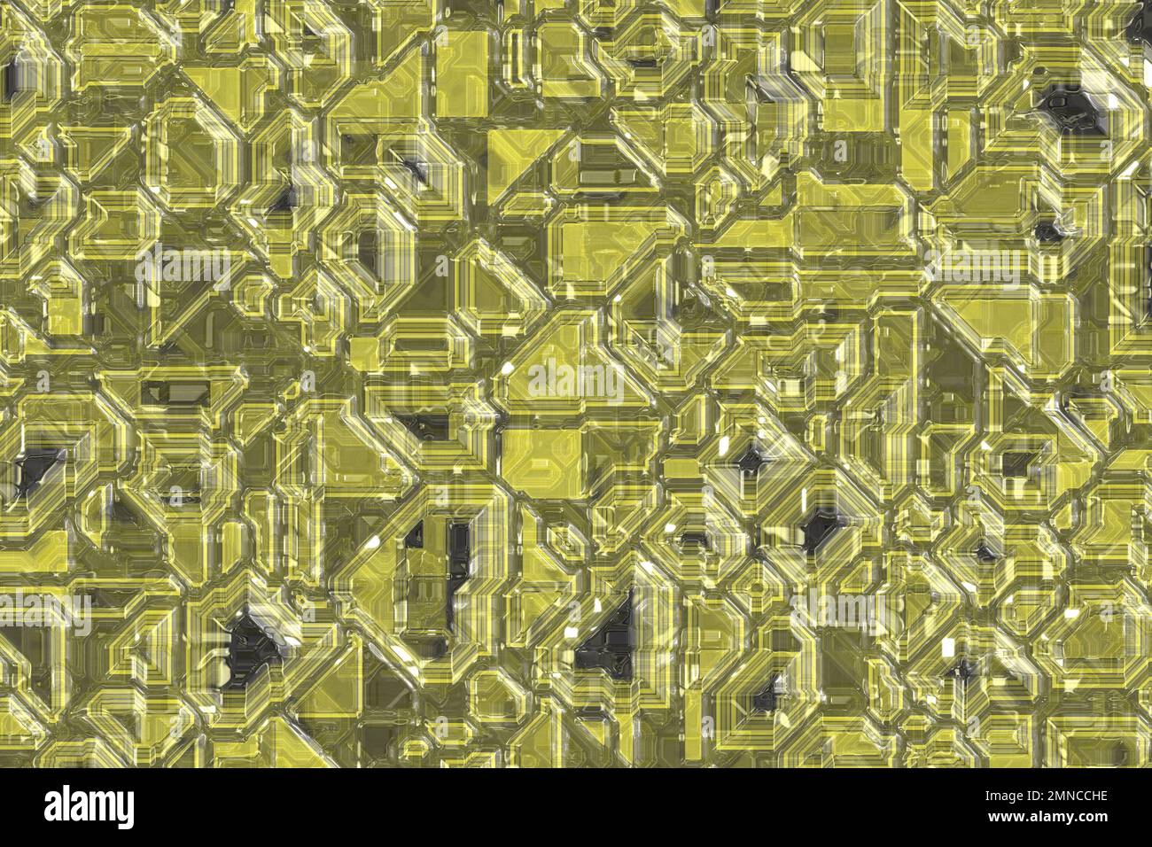 artistic yellow optic crystalline pattern computer graphics backdrop ...