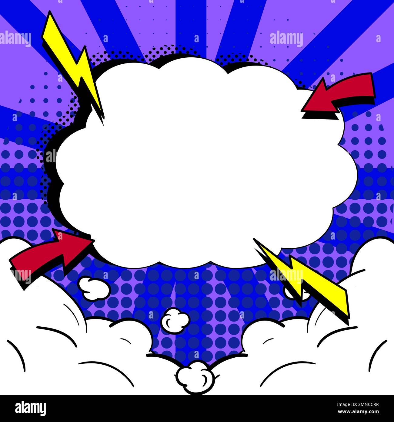 Comics Design Frames. Photo Frame Set With Explosion Bubbles For Add ...