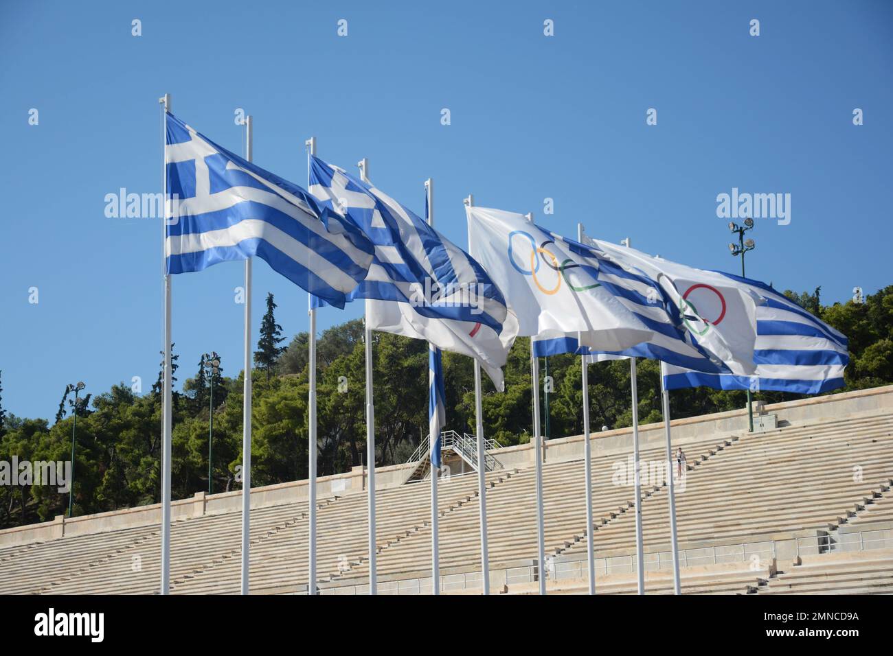 Greek olympic flag hi-res stock photography and images - Alamy