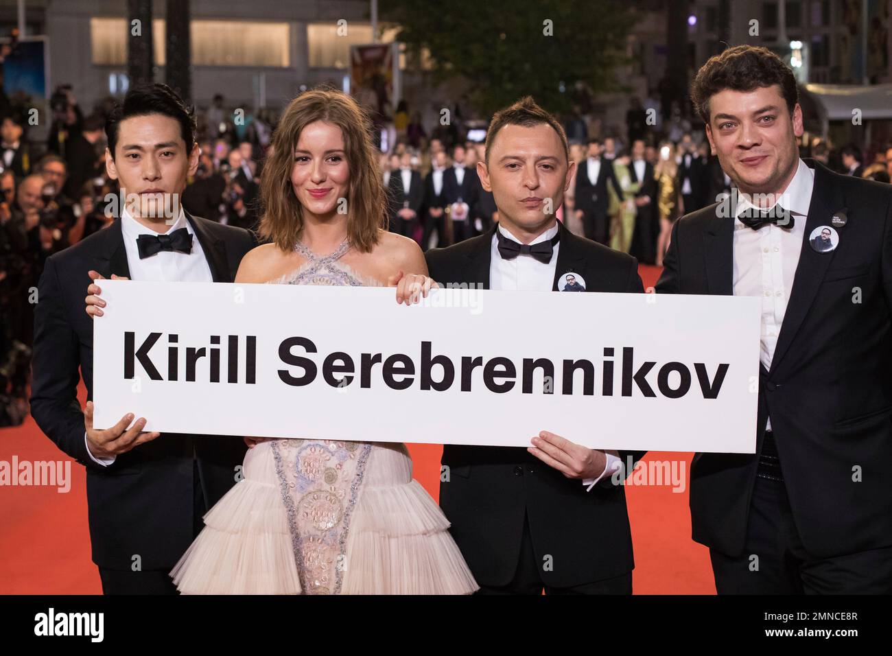 Actors Teo Yoo, Irina Starshenbaum, Roman Bilyk and producer Charles ...