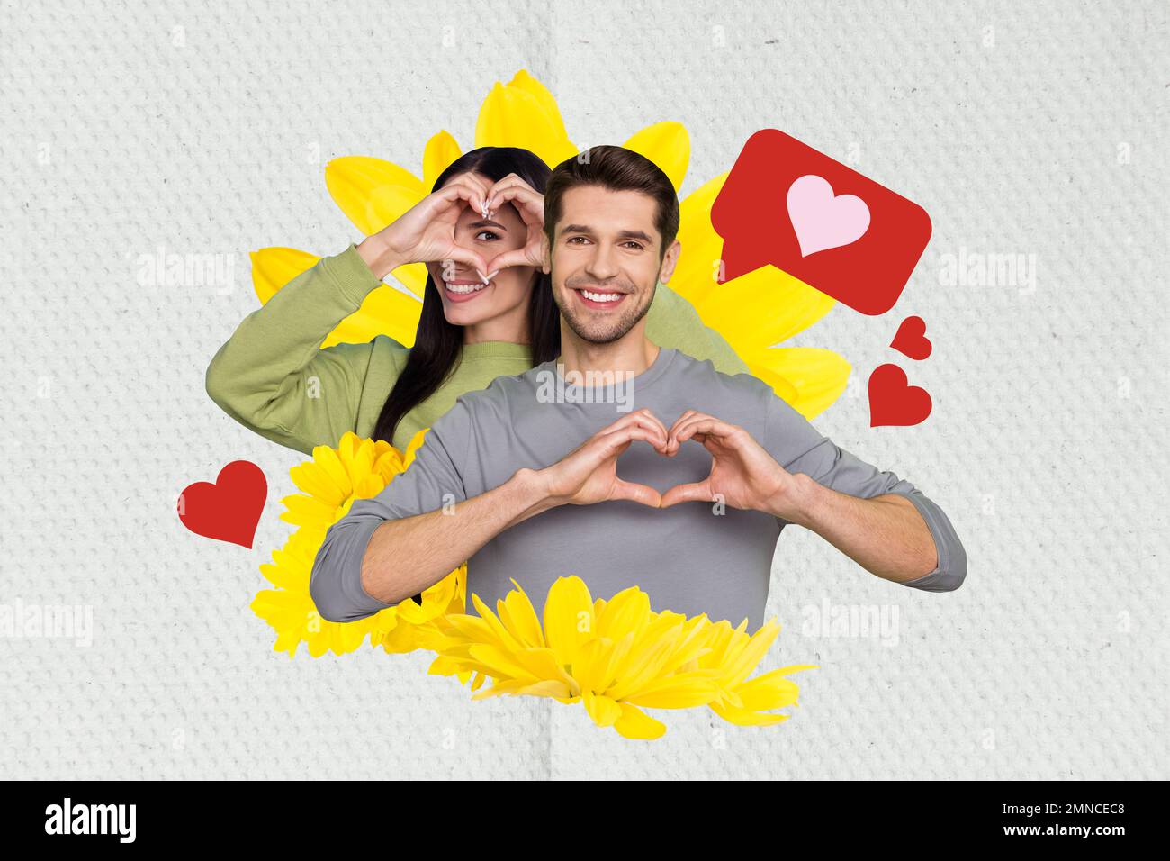Composite photo collage happy hi-res stock photography and images - Alamy