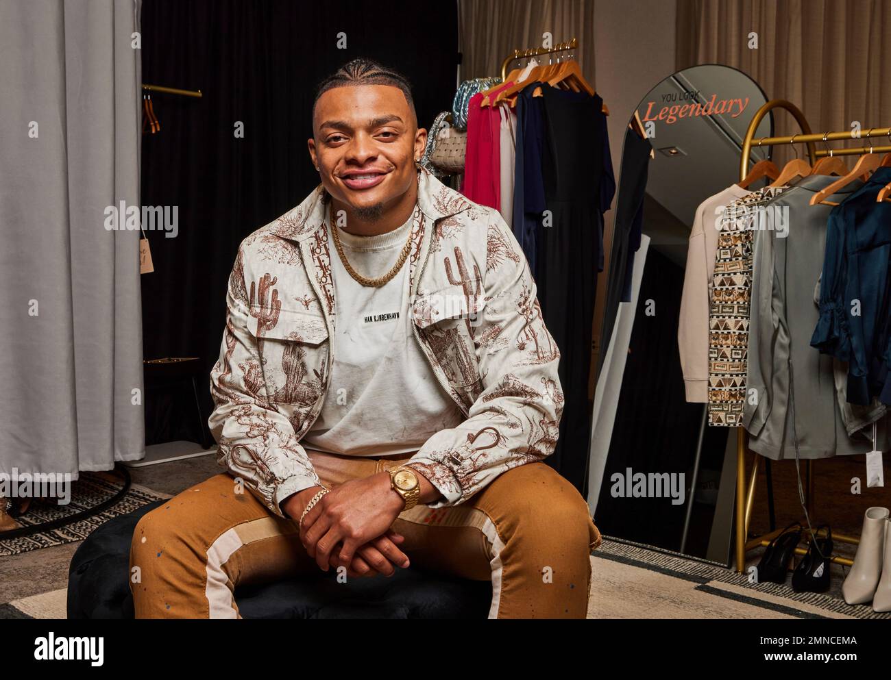 IMAGE DISTRIBUTED FOR MARRIOTT BONVOY - Justin Fields styles Marriott ...