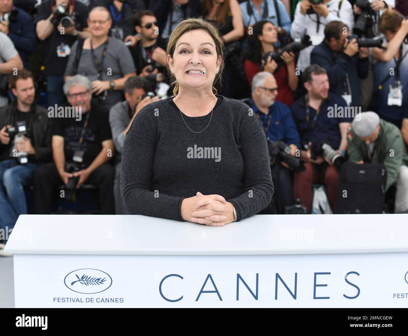 Un Certain Regard jury member Julie Huntsinger poses for photographers ...