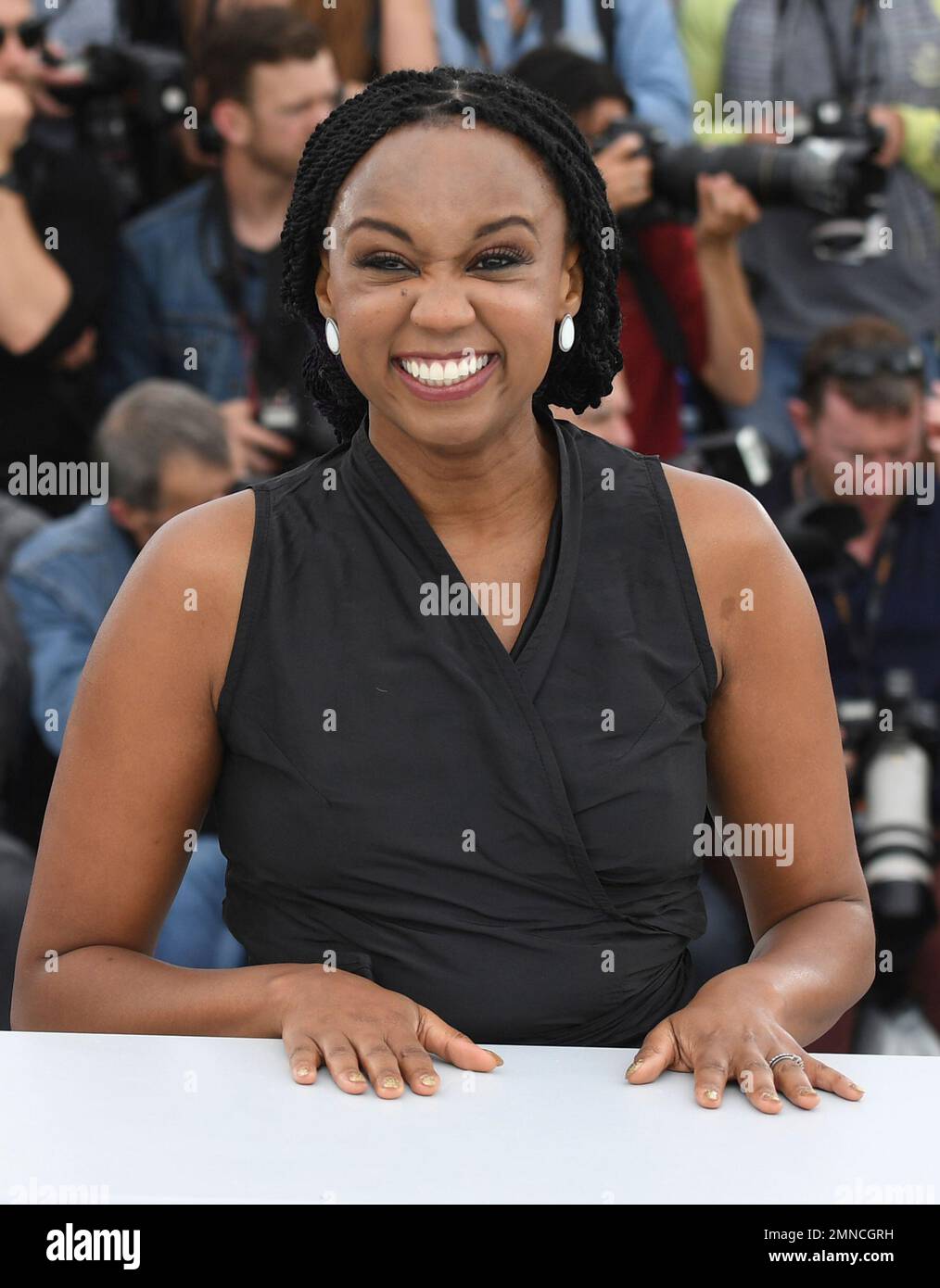 Director Wanuri Kahiu poses for photographers during a photo call for ...