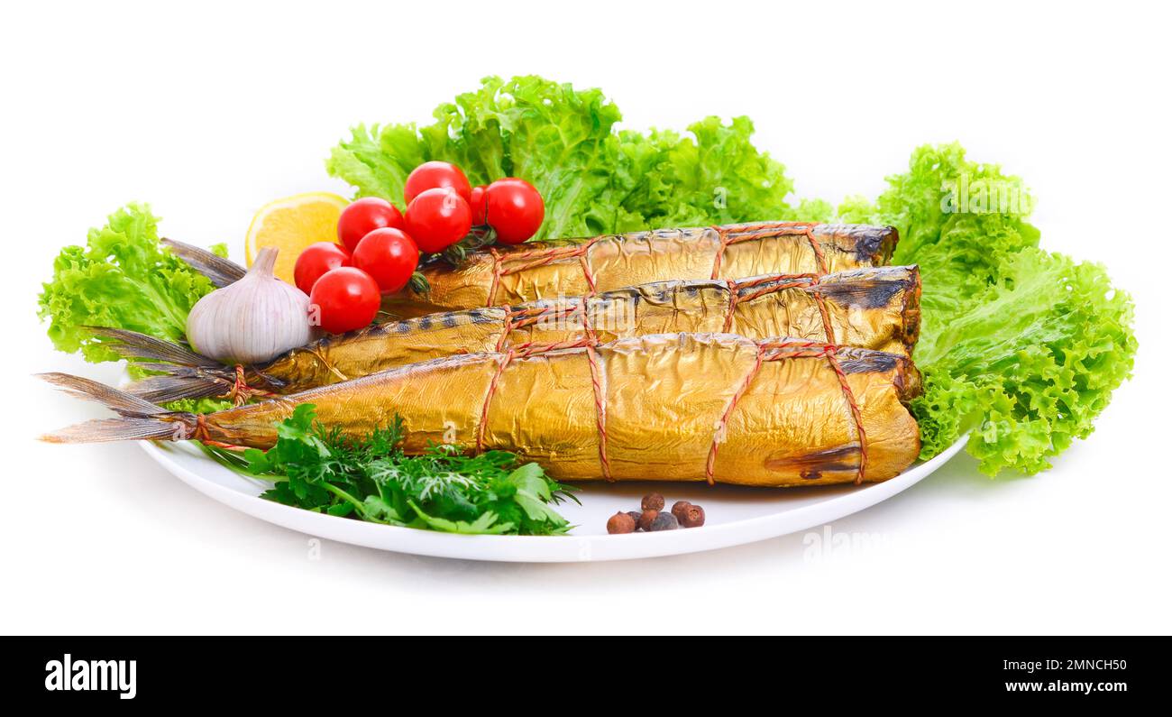Seafood platter grilled fish Cut Out Stock Images & Pictures - Alamy