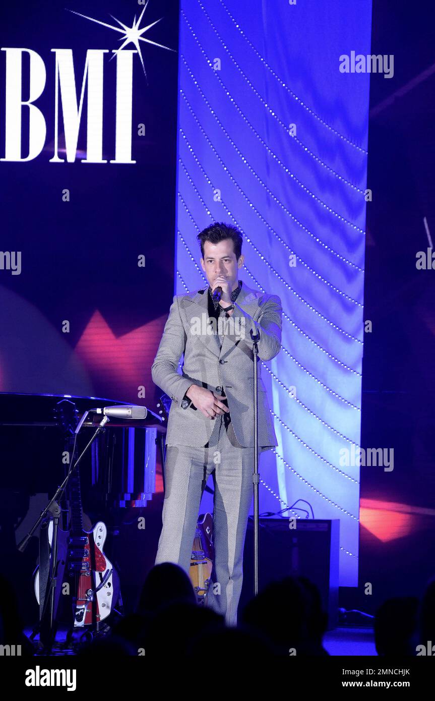 Mark Ronson speaks at the 66th Annual BMI Pop Awards at the Beverly ...
