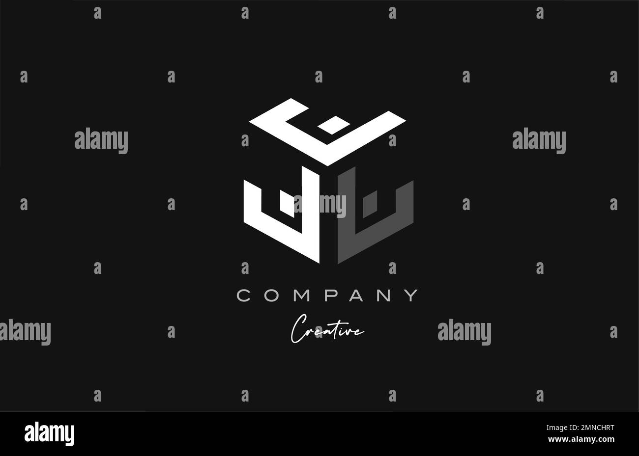 grey white J three letter alphabet letter logo icon design. Creative ...