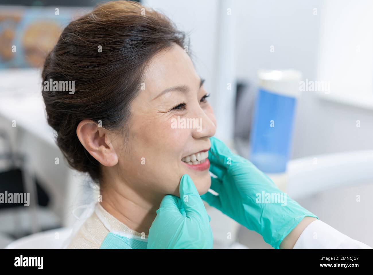 Patients in dental clinical check teeth Stock Photo - Alamy