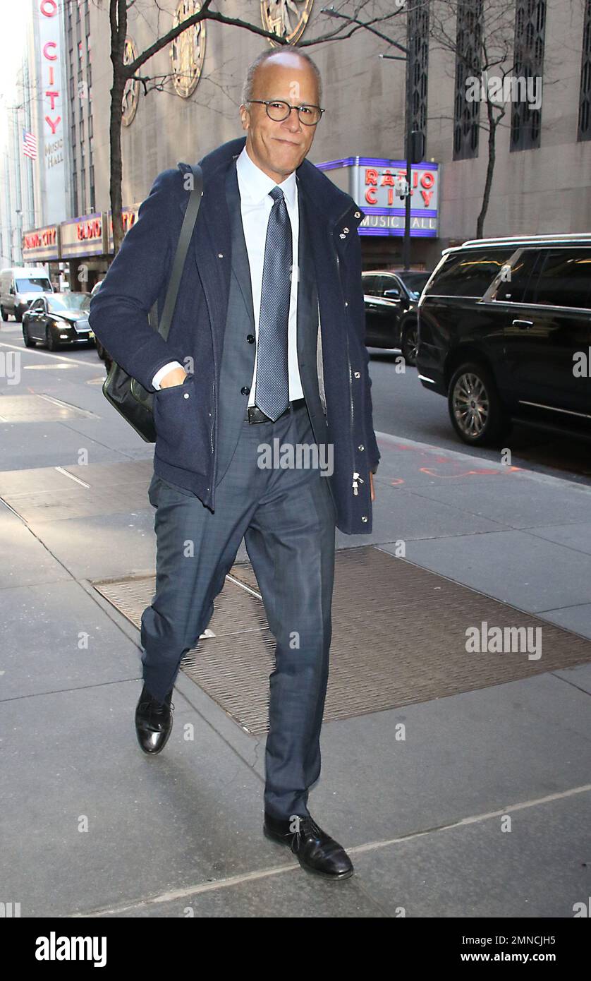 New York, NY, USA. 30th Jan, 2023. Lester Holt seen at NBC studios in ...