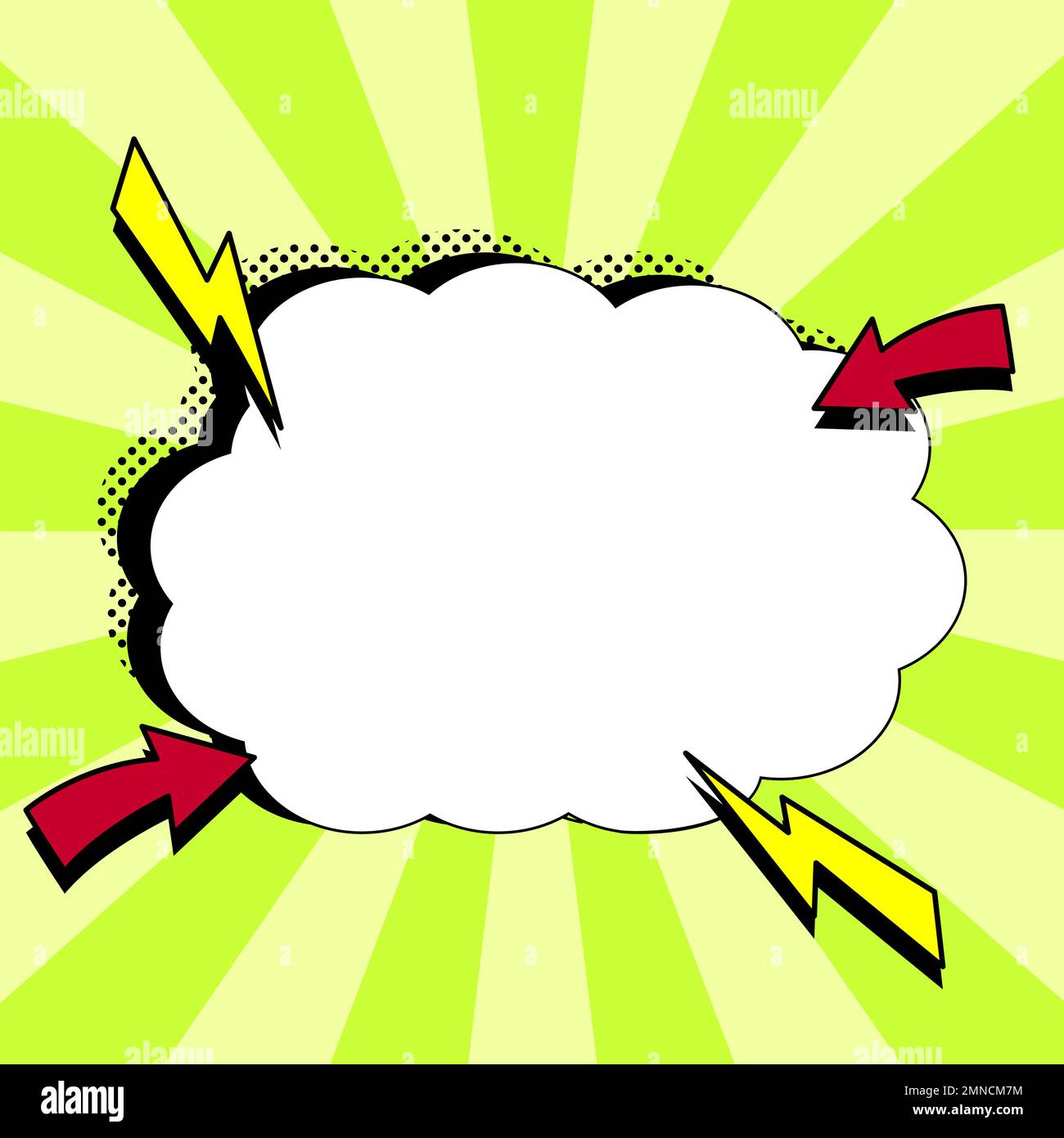 Comics Design Frames. Photo Frame Set With Explosion Bubbles For Add ...