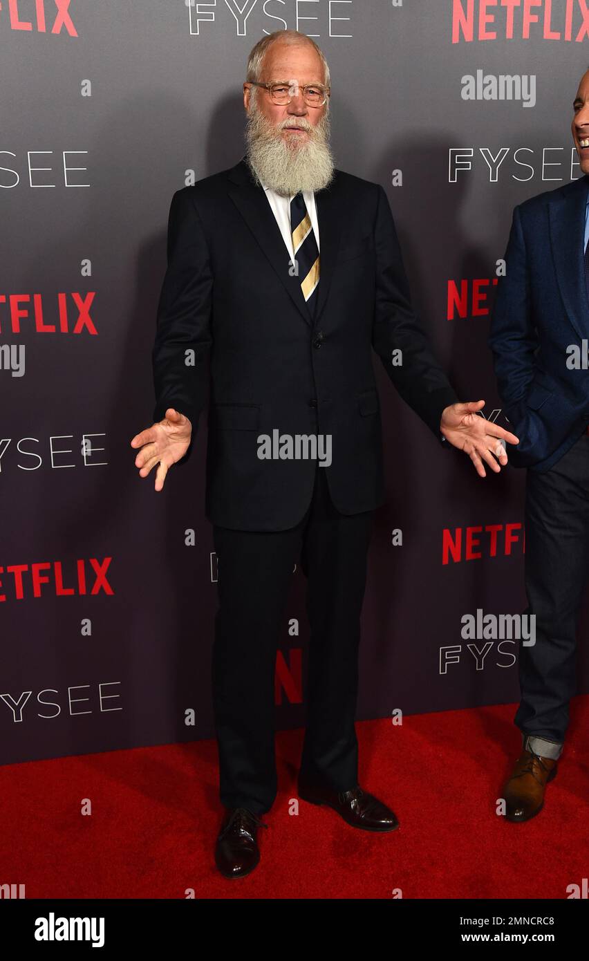 David Letterman arrives at the "My Next Guest Needs No Introduction ...