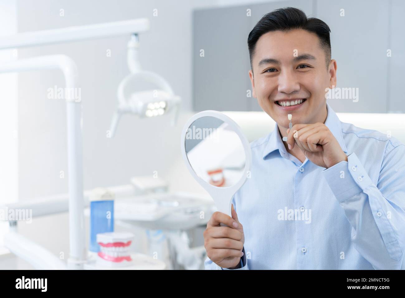 Patients in dental clinic Stock Photo - Alamy