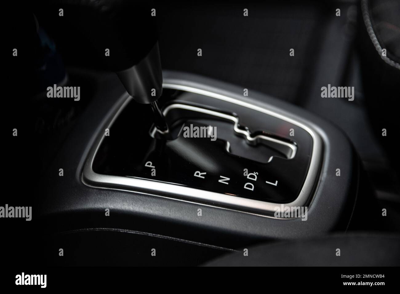 The lever for changing the operating modes of an automatic gearbox ...