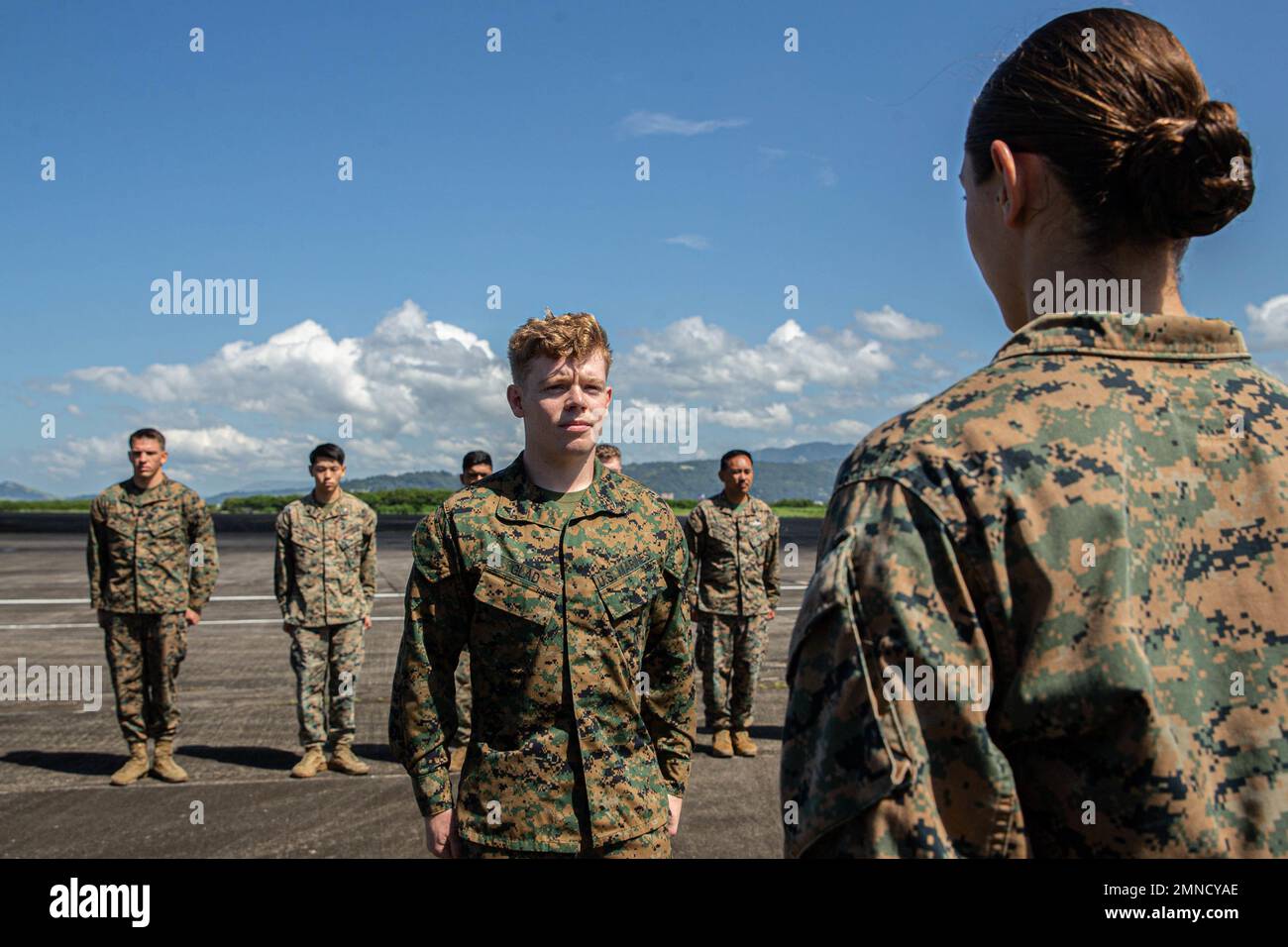 U.S. Marine Corps Cpl. Mason Glad, a network administrator with 7th ...