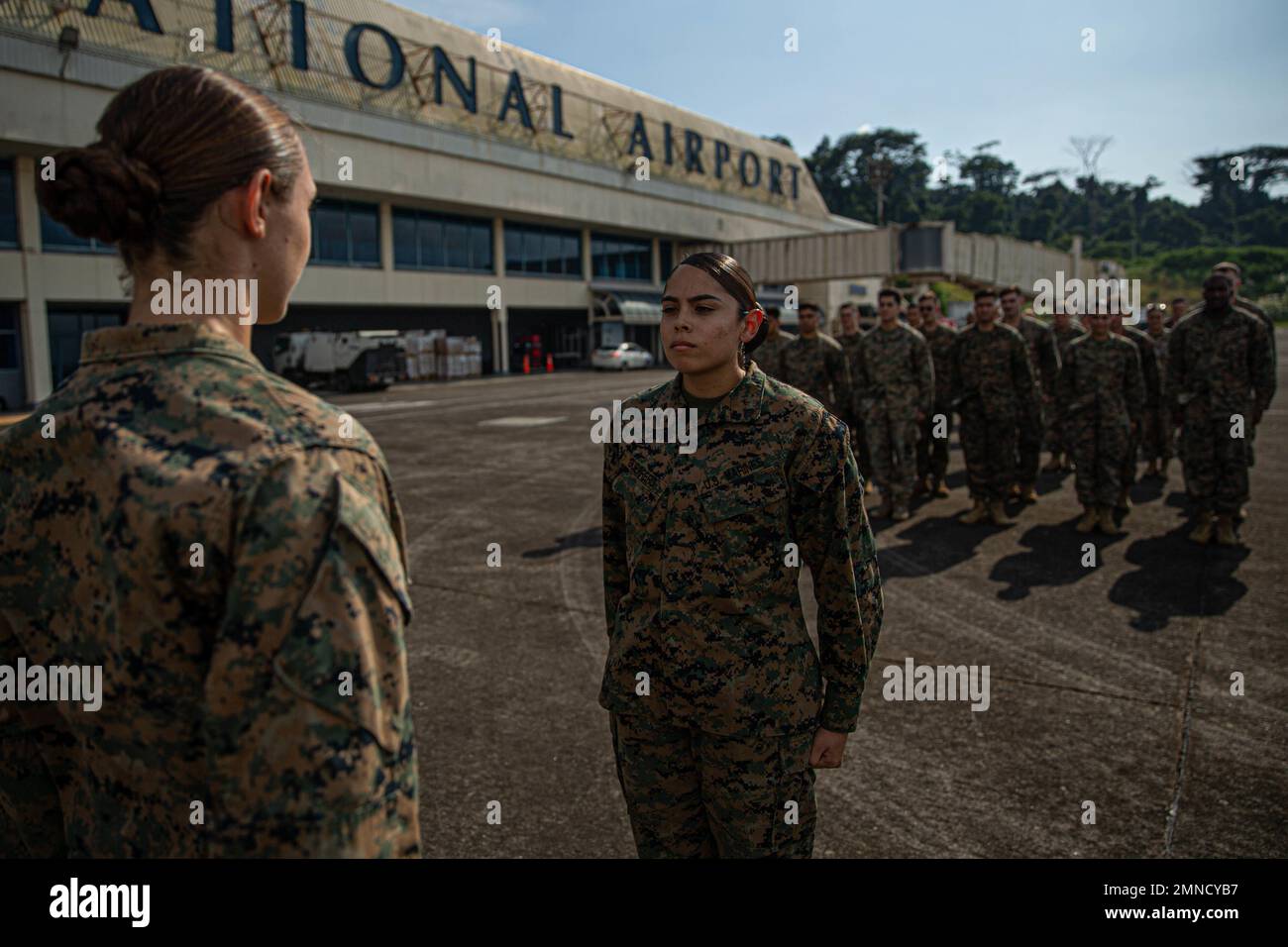 U.S. Marine Corps Sgt. Luz Guerrero, an inventory management specialist ...